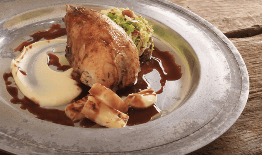 Roast Partridge,Savoy Cabbage, Bacon & Chestnuts, Celeriac Fondant ...